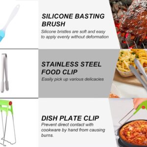 7 Inch 10pcs Air Fryer Accessories Set Fit for Gowise Gourmia Cozyna Ninja,Fit All 3.2qt-6.8qt Air Fryer,Kits with Skewers Silicone Mat,Pizza Pan,Cake Barrel,Non-Stick,Dishwasher Safe,Universal,Black