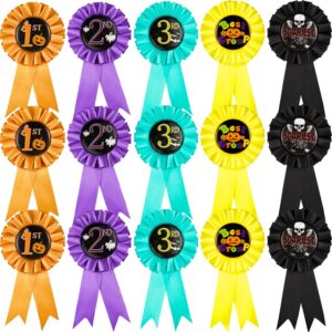 15 pieces halloween award ribbons award ribbons halloween party costume contest award prize ribbons for halloween award party favor celebration spooky themed party halloween party decorations supplies