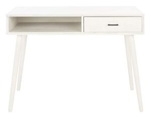 safavieh home collection remy distressed white 1-drawer writing desk