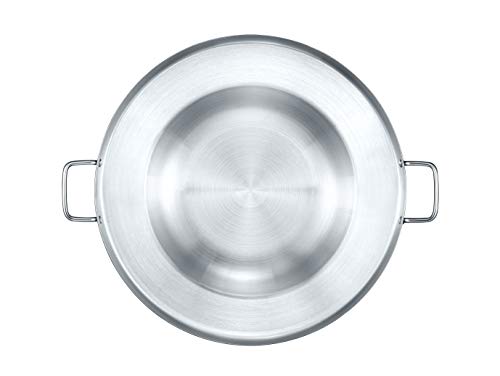 Concord Large Stainless Steel Convexed Comal Coza, 21.25" Mexican Discada (21.25)