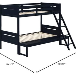 Coaster Home Furnishings Littleton Twin Over Full Bunk Bed Blue