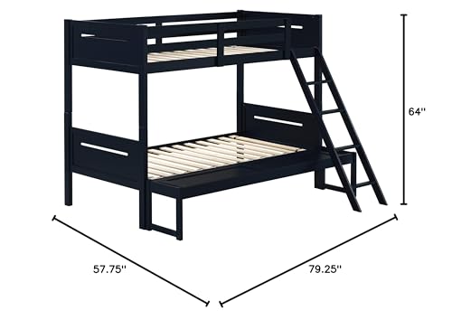 Coaster Home Furnishings Littleton Twin Over Full Bunk Bed Blue