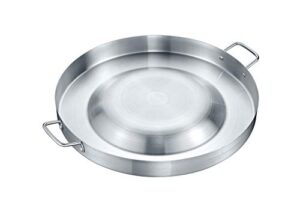 concord large stainless steel convexed comal coza, 21.25" mexican discada (21.25)