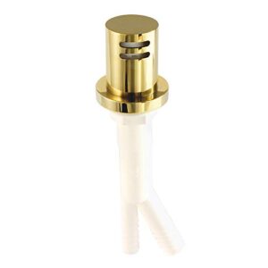 kingston brass ka821pb trimscape dishwasher air gap, polished brass, 1-3/4" diameter cap