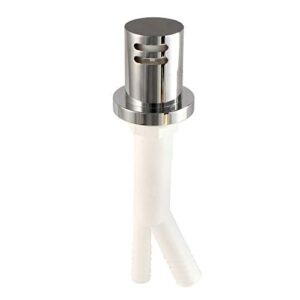 kingston brass ka821c trimscape dishwasher air gap, polished chrome, 1-3/4" diameter cap