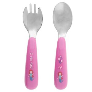 stephen joseph spoon and fork sets - mermaid, os (sj1211)