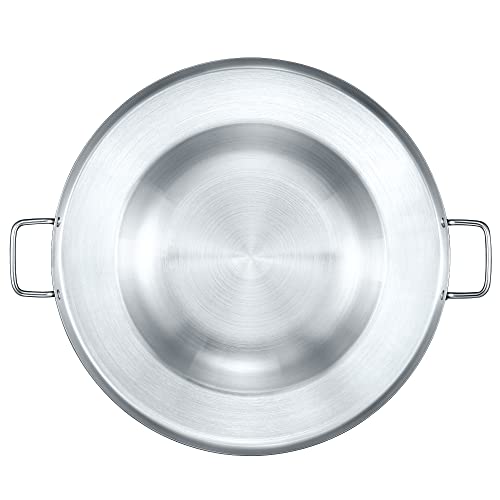 Concord Large Stainless Steel Convexed Comal Coza, 21.25" Mexican Discada (21.25)