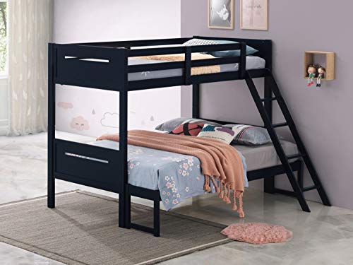 Coaster Home Furnishings Littleton Twin Over Full Bunk Bed Blue