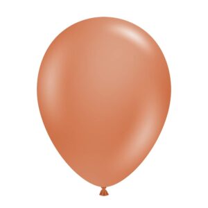 tuftex 5" burnt orange latex balloons