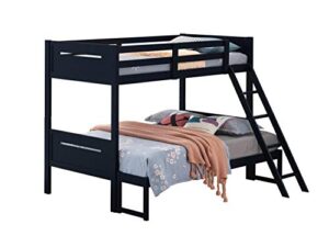 coaster home furnishings littleton twin over full bunk bed blue