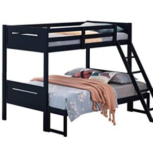 Coaster Home Furnishings Littleton Twin Over Full Bunk Bed Blue