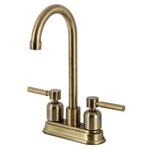 kingston brass kb8493dl concord bar faucet, antique brass