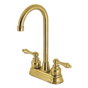 kingston brass kb497alsb victorian bar faucet, brushed brass