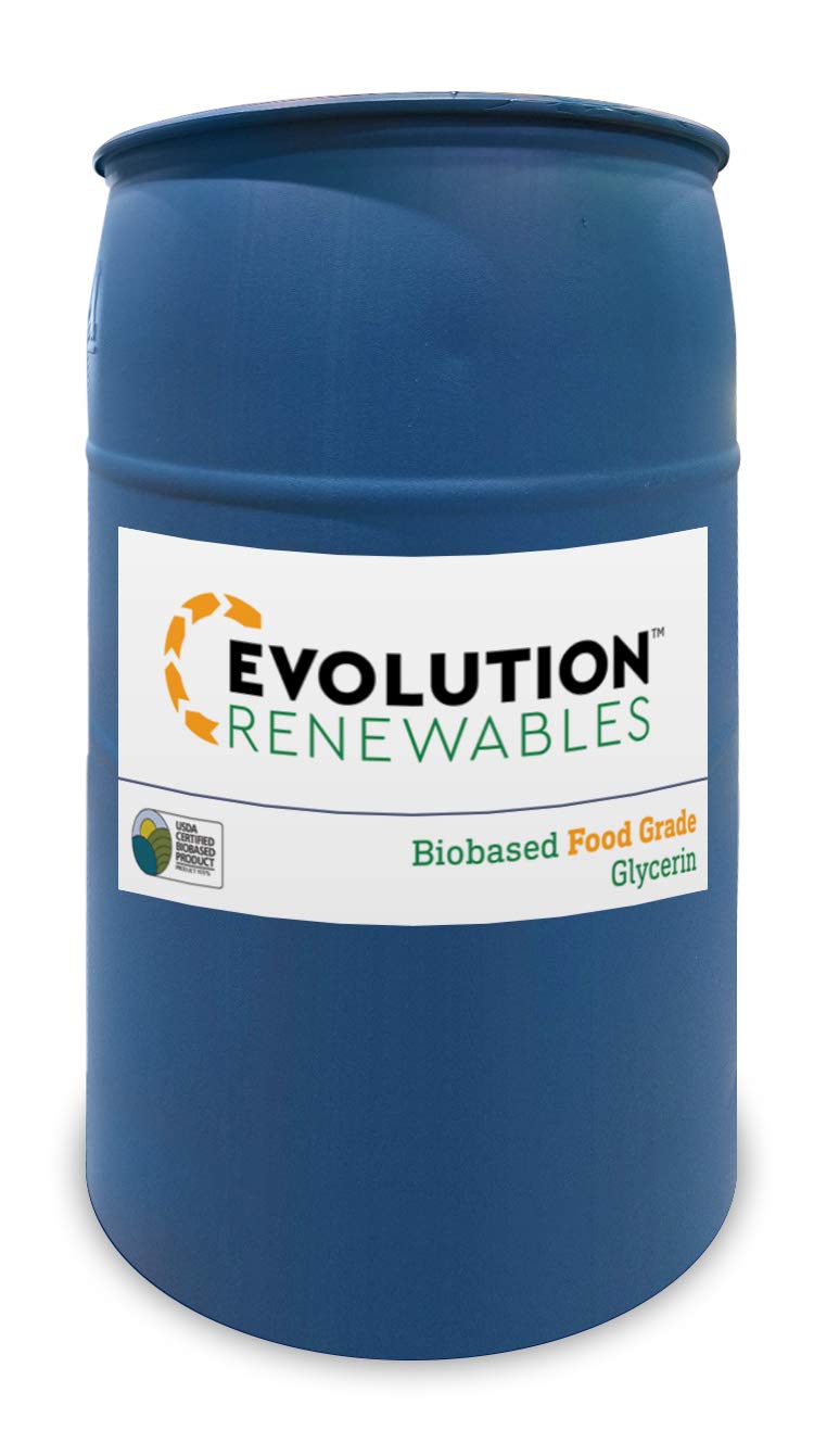 EVOLUTION RENEWABLES Glycerin – Food Grade (Drum 551 LBS)