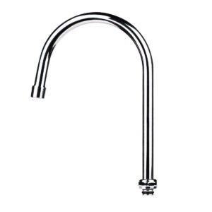 coolwest swivel gooseneck spout 6 inch swing swivel spout replacement nozzle for commercial kitchen sink faucet, brass constructed, chrome finish