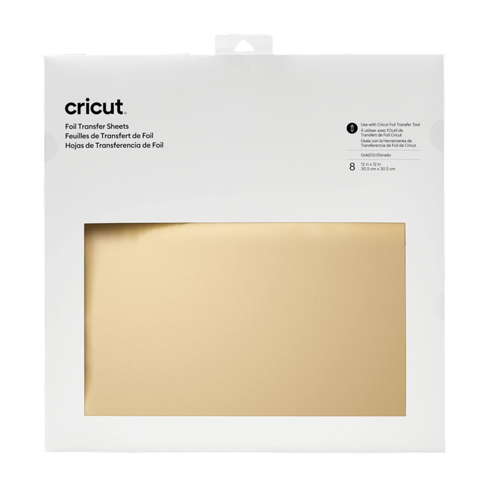 Cricut Transfer Sheets, Gold (8 ct) Foil Tansfer, 8 Count (Pack of 1)