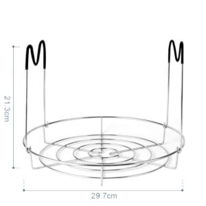 Canning Rack with Heat Resistant Silicone Handles,Stainless Steel Canning Jar Rack Canner Rack Canning Rack Canning Tongs for Regular Mouth Ball Jars, Canning Jar Lifter(no jars)