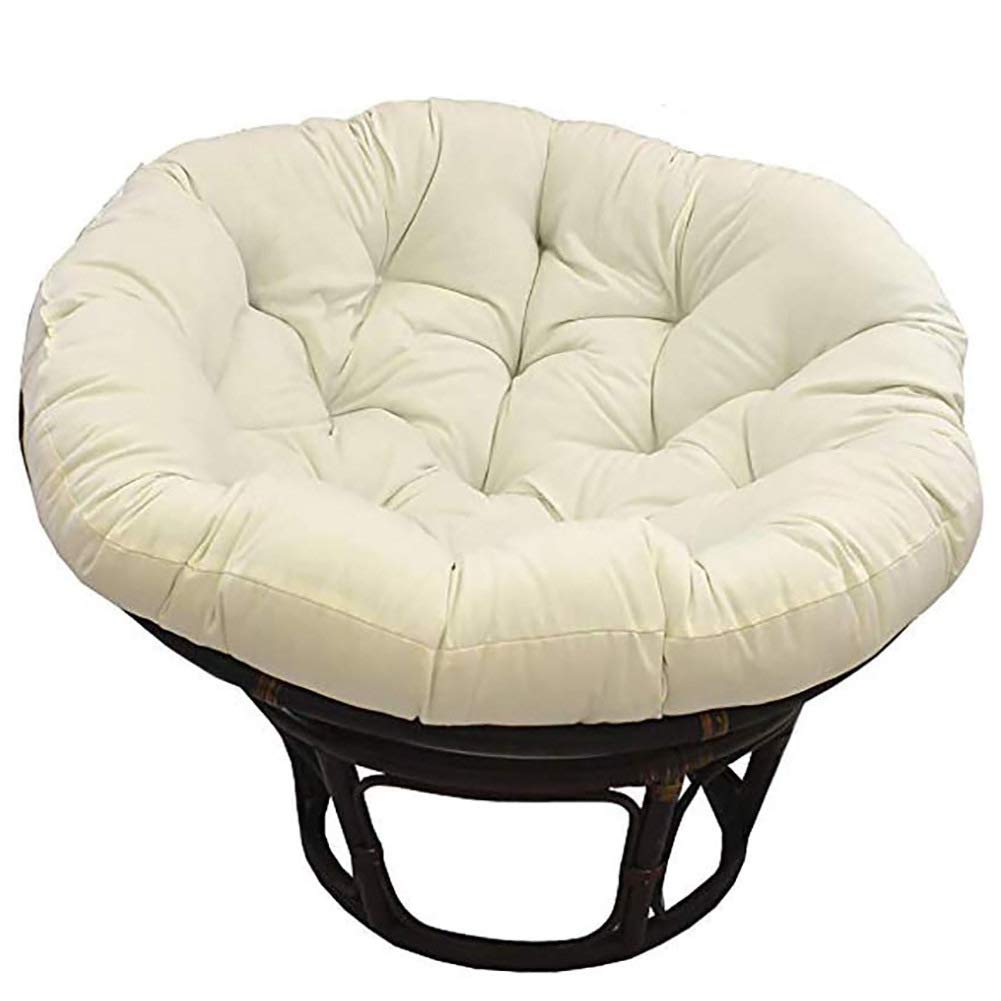 Cranese Hanging Basket Seat Cushion Mattress,Indoor Outdoor Swing Chair Cushion Pad,Thicken Round Egg Louger Cushion Pillow for Rocking Chair Hammock Beibai A 60x60cm(24x24inch)