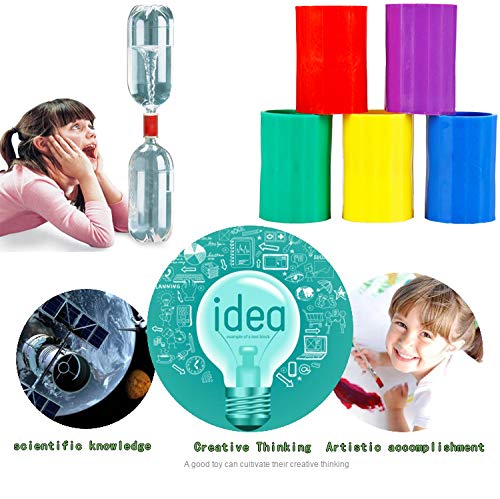 Tornado Bottle Connectors Cyclone, Plastic Tornado Connector Vortex Bottle Connectors for Students Scientific Experiment and Test (5 Pcs)