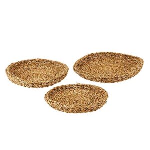 47th & main decorative round baskets, set of 3, sea grass