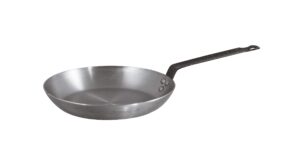 bellevie heavy-duty carbon steel frying pans series (top dia. 9 1/2" x ht. 1 1/2")"