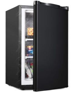 adt mini freezer for compact space small freezer (black, 3.0 cubic feet)