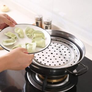 10in Steamer Rack, Stainless Steel Canning Rack Cooking Food Vegetable Steaming Tray Steam Basket for Pressure Cooker Stainless Pots Wok