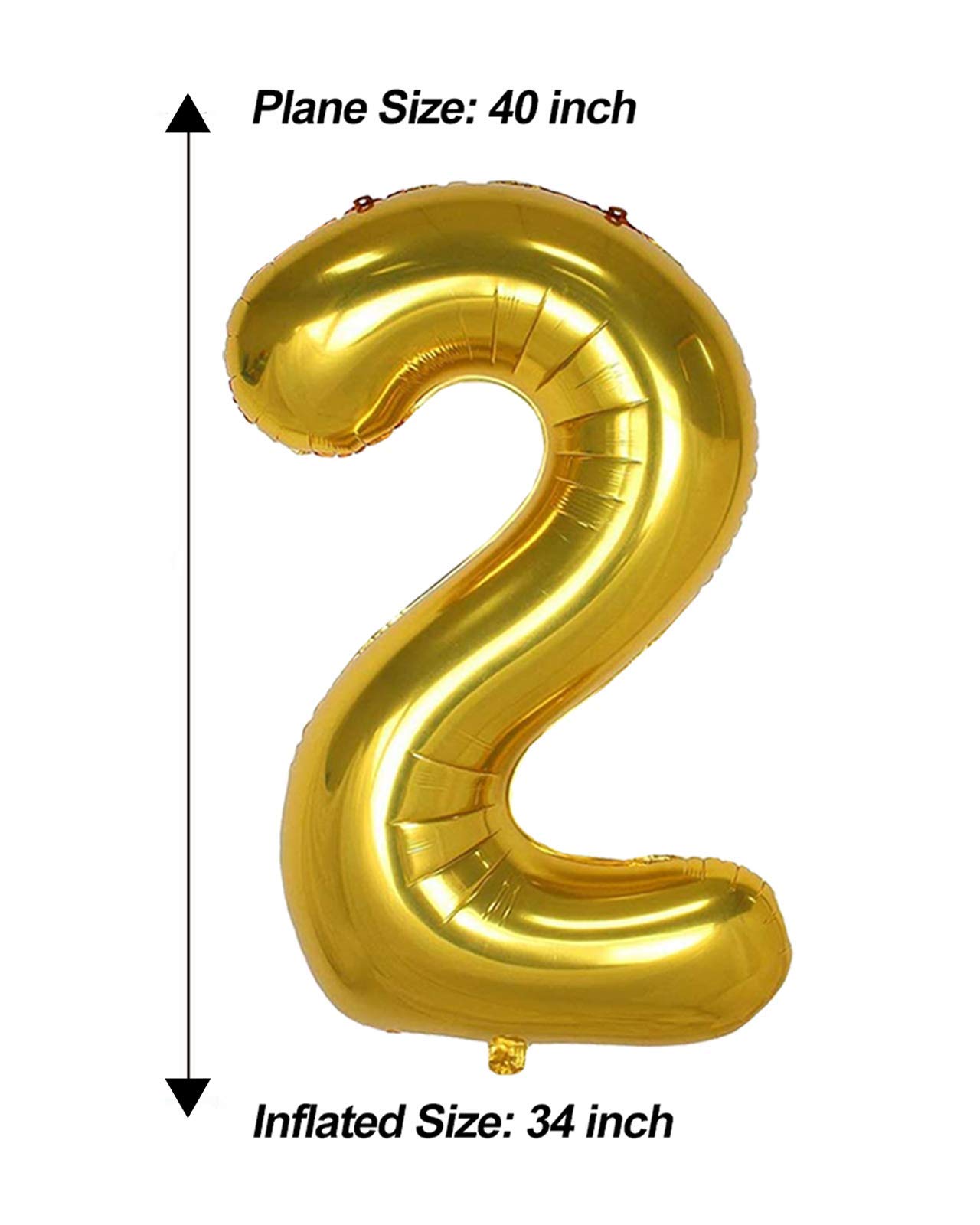 AULE 40 Inch Large 29 Balloon Numbers Gold, Big Foil Number Balloons, Giant Helium Happy 29th Birthday Party Decorations for Man and Women, Huge Mylar 92 Anniversary Party Supplies