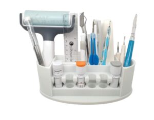 organizer for silhouette cameo 4 tools and accessories blade holder caddy (white)"no tools included"