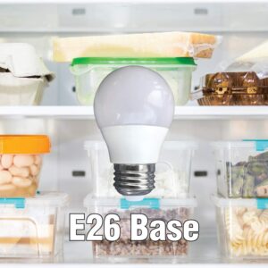 Miracle LED Un-Edison 3-Watt Cool Light for Maytag Refrigerators, 40W Equivalent, 120V E26 Cool White 6000K, A15 Energy Saving Appliance Bulbs (601586)