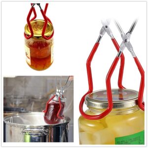 Canning Rack with Heat Resistant Silicone Handles,Stainless Steel Canning Jar Rack Canner Rack Canning Rack Canning Tongs for Regular Mouth Ball Jars, Canning Jar Lifter(no jars)