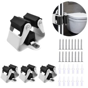 3-h broom hanger,mop holder wall mount 4 pack, broom holder wall mount for hanging and organizing shovel,rake,brush,yard tools in kitchen,laundry room,bathroom,house(black)