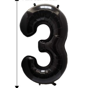 AULE 40 Inch Large 23 Balloon Numbers Black, Big Foil Number Balloons, Giant Helium Happy 23th Birthday Party Decorations for Man and Women, Huge Mylar Anniversary Party Supplies