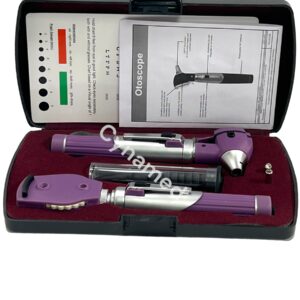 Premium Double Handle Otoscope Set -Otoscope/Great for School -Cynamed (PURPLE)