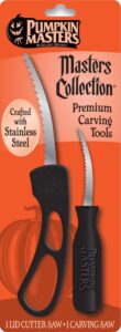 pumpkin masters, masters collection premium carving tools - professional-grade curved blade for effortless pumpkin carving