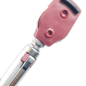 Premium Double Handle Otoscope Set -Otoscope/Great for School -Cynamed (BURGUNDY)