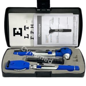 BLUE OTOSCOPE SET -LED Otoscope/School Kit-CYNAMED