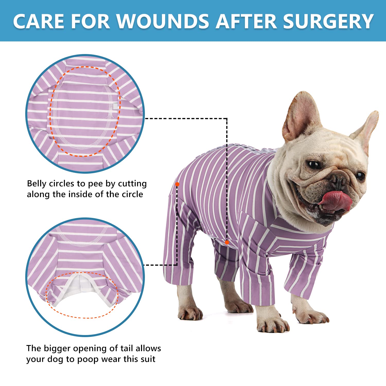 Etdane Dog Recovery Suit After Surgery, Surgical Onesies for Female Male Doggy Pet Vest Shirt Alternative Cone E-Collar Black White Plaid X-Small