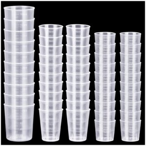 50 pcs plastic measuring cups, resin mixing cups, epoxy mixing cups, paint mixing cups, 30ml 50ml 100ml