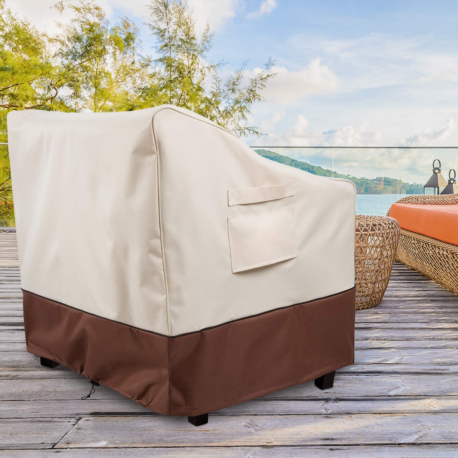 Bestalent Patio Furniture Covers Waterproof Outdoor Chair Cover Fits up to 35" W x 38" D x 31" H 2pack