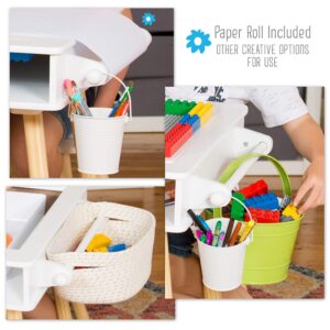 Elk and Friends Kids/Toddler Multi Activity Table | Building Blocks Desk |Table with Storage | Craft Play Table Plus Paper Roll | Sensory Table