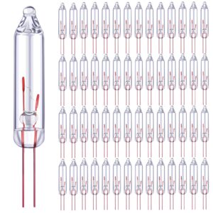 ruisita 240 pieces 3.5v clear mini christmas replacement bulbs, 125 ma, 0.43 watt bulbs for christmas trees and incandescent string lights set supply (240)