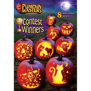 pumpkin masters america's favorite halloween pumpkin carving kits contest winners 8 award- winning patterns booklet