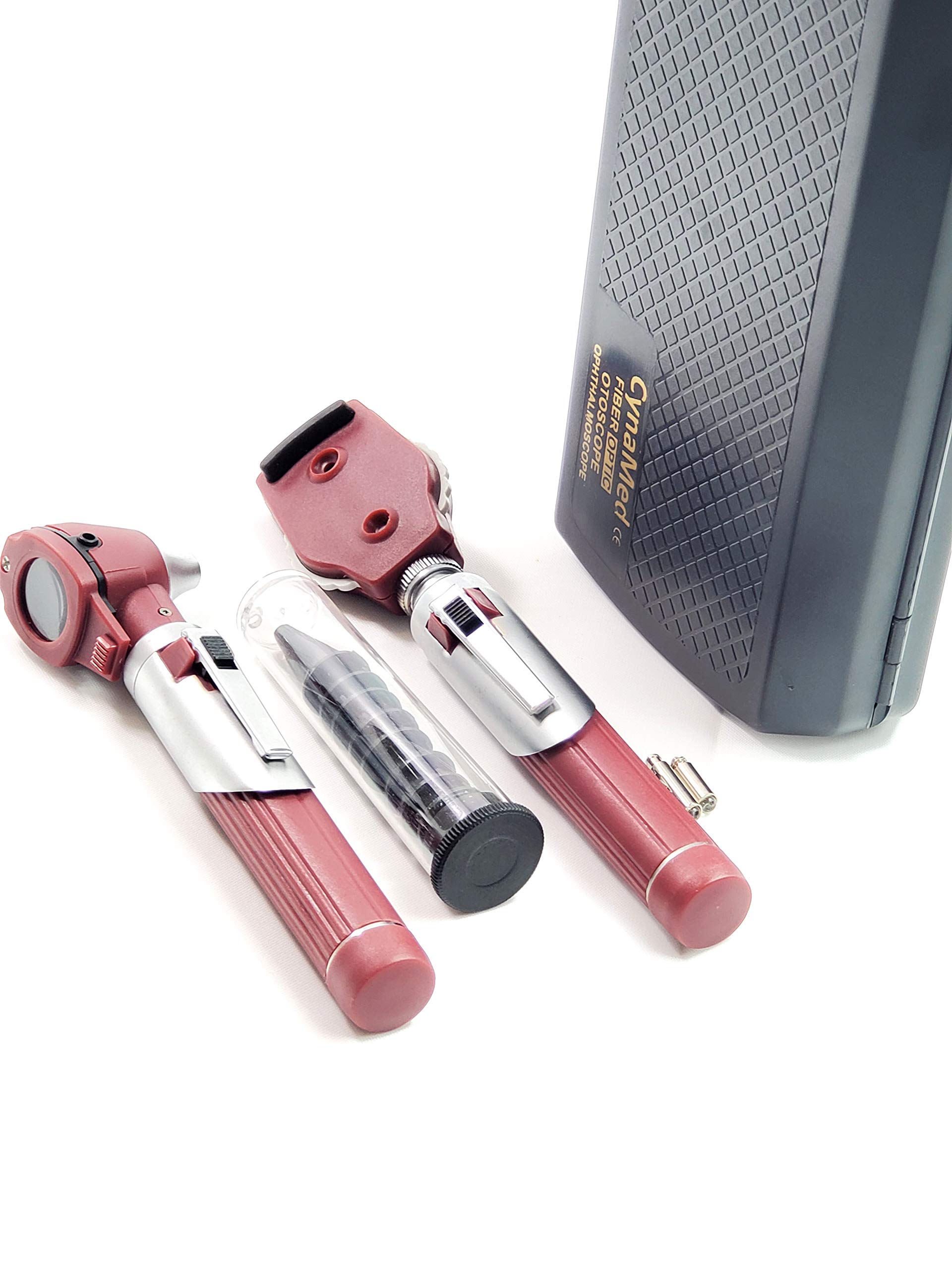 Burgundy Otoscope Set -LED Otoscope/School Kit-CYNAMED