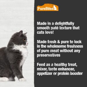 PureBites 100% Pure Duck Pate Cat Treat | 2.5oz can | only 1 Ingredient | case of 12