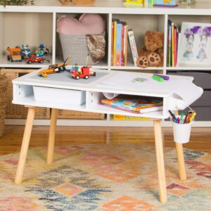 Elk and Friends Kids/Toddler Multi Activity Table | Building Blocks Desk |Table with Storage | Craft Play Table Plus Paper Roll | Sensory Table