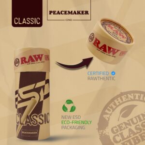 RAW Peacemaker Cones Classic | 27 Pack | Larger than King Size - All Natural Vegan Friendly and Pre Rolled for Convenience