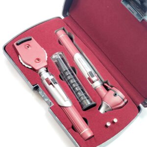 Burgundy Otoscope Set -LED Otoscope/School Kit-CYNAMED