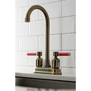 Kingston Brass KB8493DKL Kaiser Bar Faucet, Antique Brass