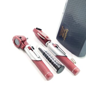 Burgundy Otoscope Set -LED Otoscope/School Kit-CYNAMED